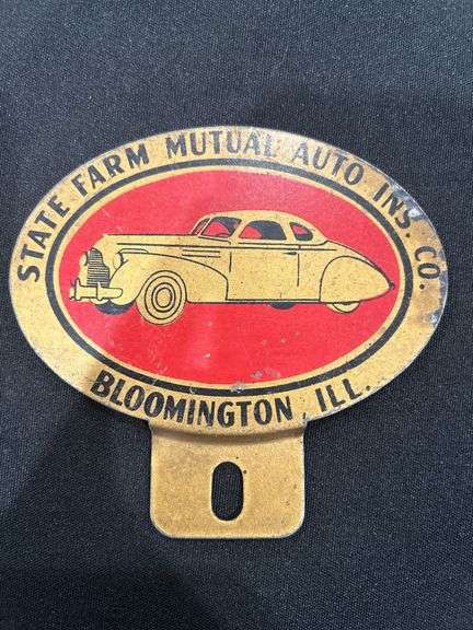 State Farm Mutual Auto Insurance Co - License Plate Topper - Creamer ...