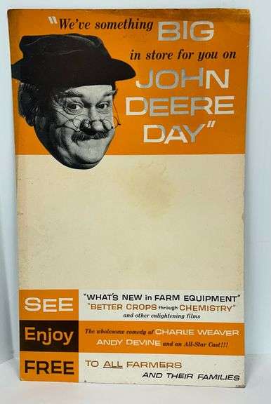 John Deere Day Poster - Creamer Auction