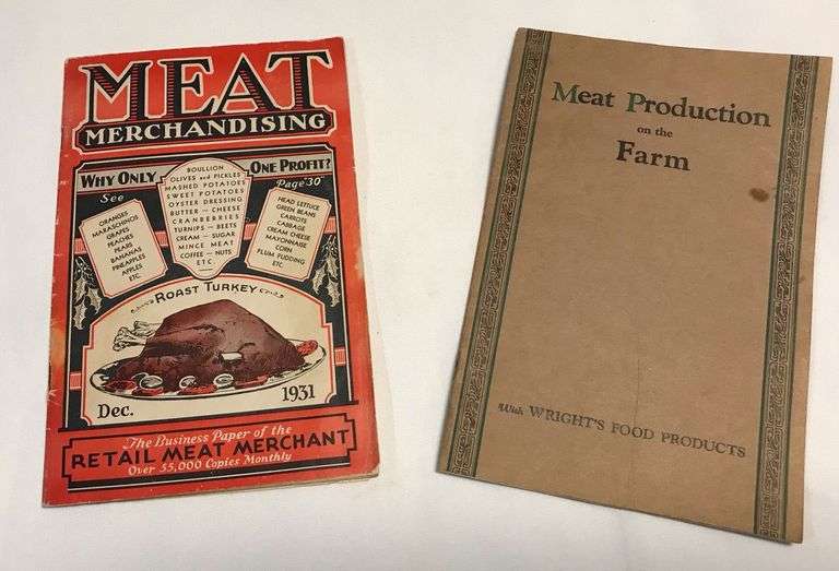 1931 Meat Merchandising Catalog & Meat Production on the Farm ...