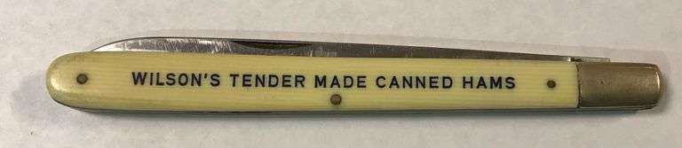 Wilson Tender Made Canned Hams - Knife - Creamer Auction
