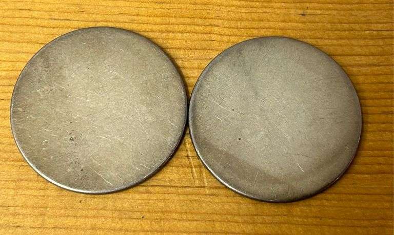 (2) 90% Silver Coins - Both Dollar Sized - Worn - Creamer Auction
