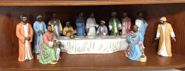Home Interiors “Last Supper” Set - Unique Set - Creamer Auction