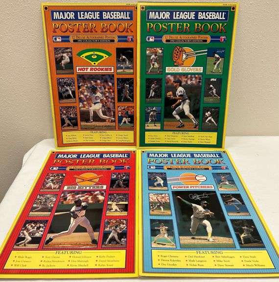 (4) Major League Baseball Poster Book - Creamer Auction