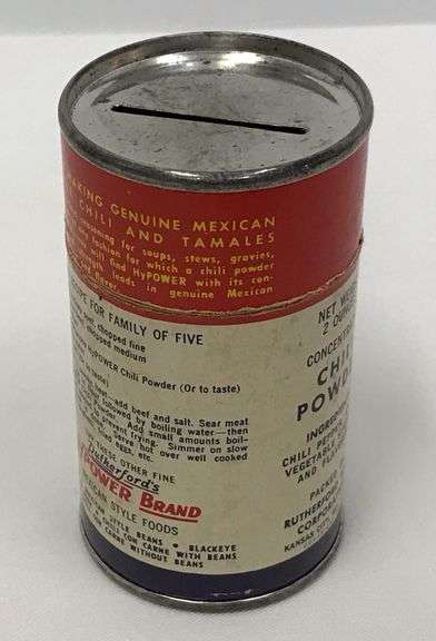 Rutherford Foods - Chili Powder Bank - Creamer Auction