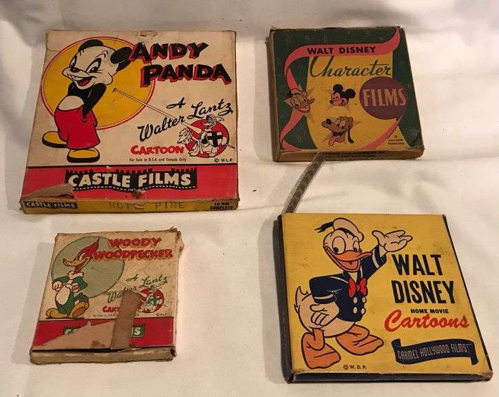 Vintage Walt Disneys & Castle Films - Cartoon Film Strips - Creamer Auction