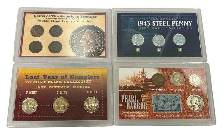(4) U.S. Coin Collection Sets - All To Go - Creamer Auction