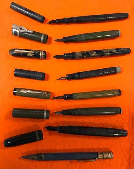 Group of Vintage Fountain Pens - Creamer Auction