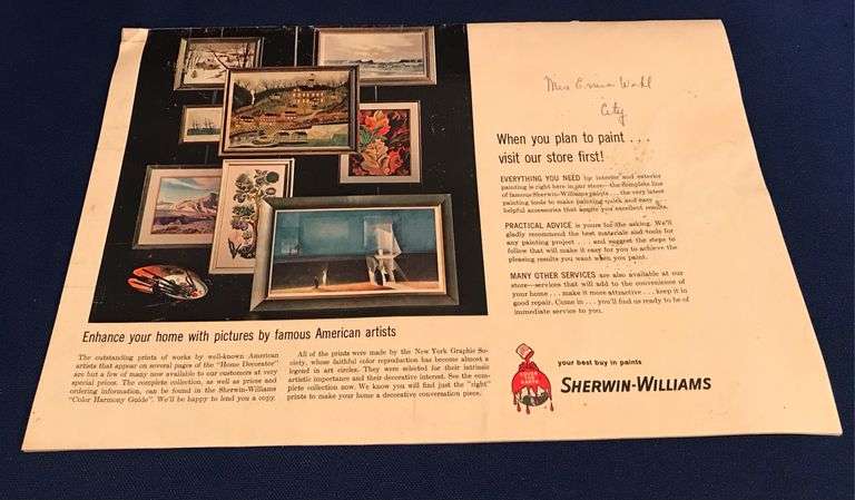 Sherwin-Williams Home Decorator Paint Brochure - Bristo, SD Lumber Co ...