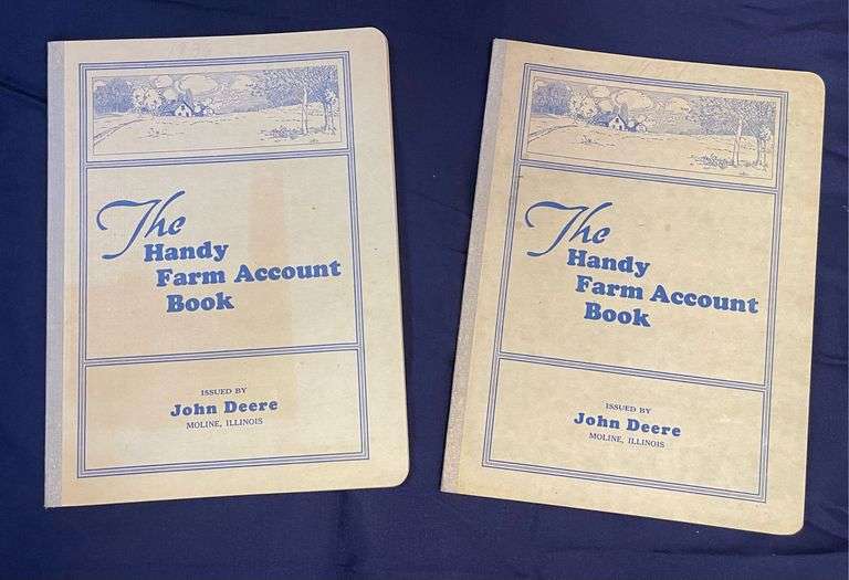 John Deere Farm Account Books — 1936-1937\ 1937-1938 - Creamer Auction