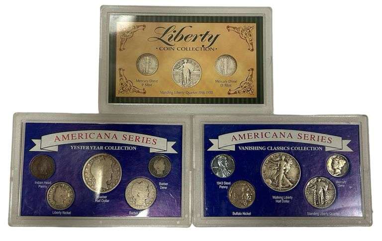 (3) U.S. Coin Collector Sets - All to Go - Creamer Auction