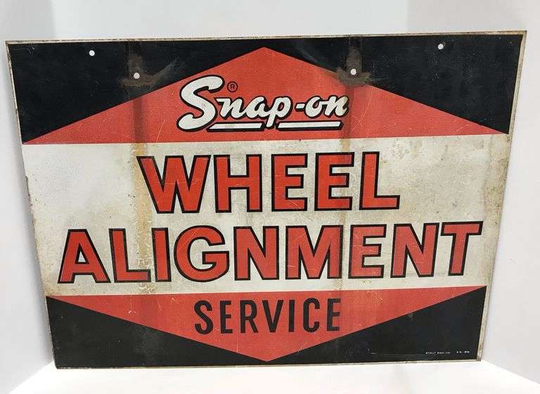 Snap-On Wheel Alignment Service Sign - Creamer Auction
