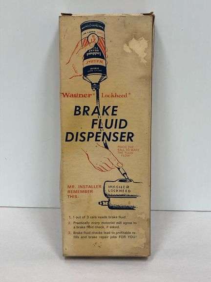 Wagner Lockheed Brake Fluid Dispenser - NOS - Creamer Auction