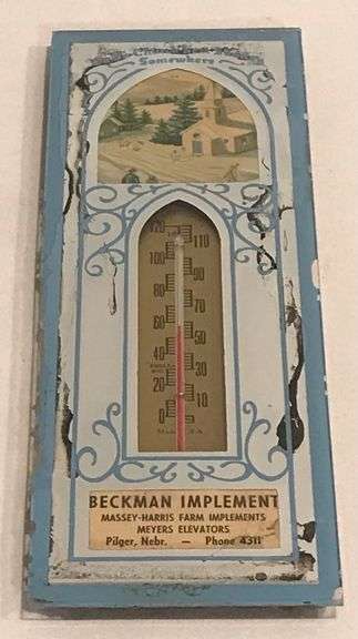 Beckman Implement - Pilger, Nebraska - Massey-Harris Advertising ...