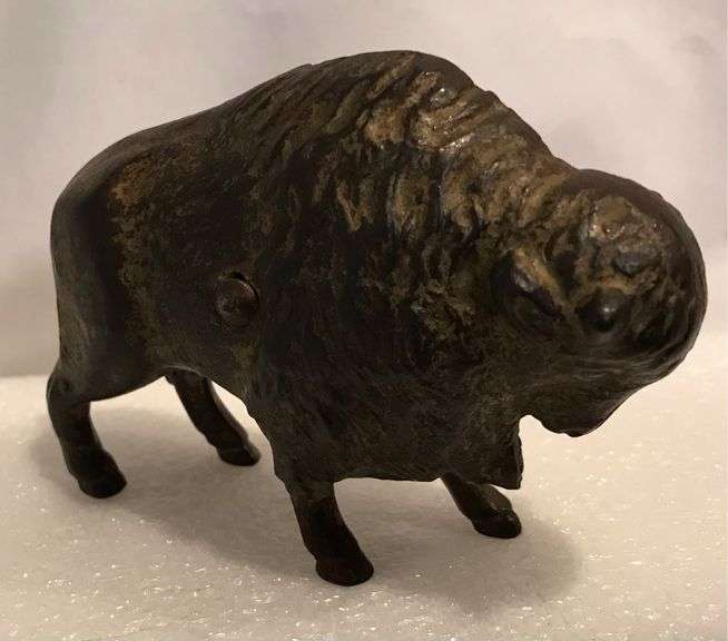 Buffalo Cast Iron Coin Bank - Creamer Auction