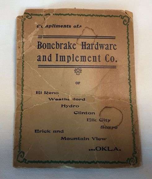 1906-1907 Bonebrake Hardware & Implement Co. - Advertising Needle ...