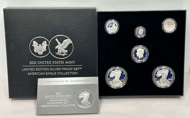 Limited Edition - 2021 US Silver Proof Set American Eagle Collection ...