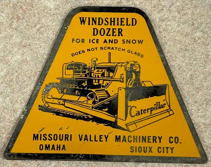 Caterpillar "Windshield Dozer" Ice Scraper - "Missouri Valley Machinery ...
