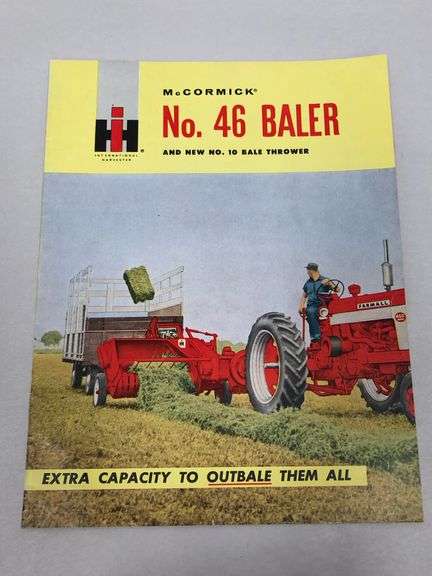 IH McCormick No. 46 Baler Sales Brochure - Creamer Auction
