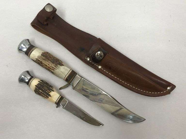Robert Klaas "Hunters Choice KC 40" Fixed Blade Knife Set with Sheath ...
