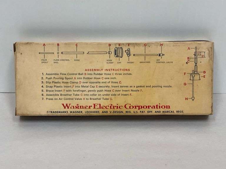 Wagner Lockheed Brake Fluid Dispenser - NOS - Creamer Auction