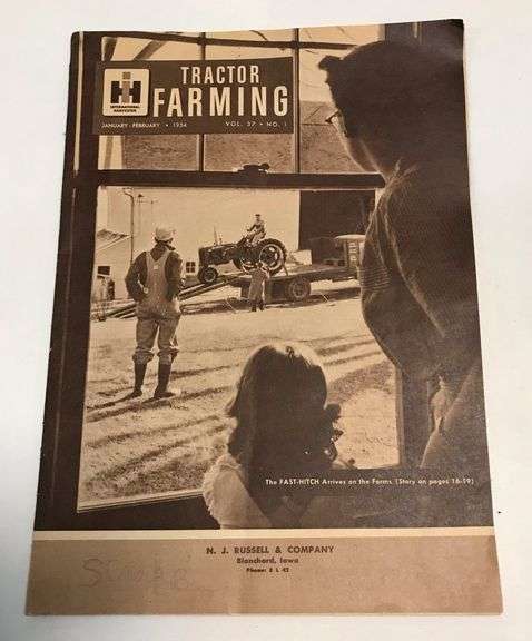 1954 International Harvester Tractor Farming Magazine - Creamer Auction