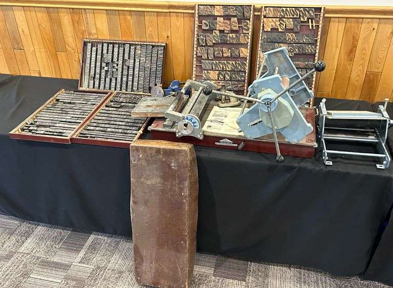 Sign Press and Stamp Blocks - Unsure if Complete - Creamer Auction