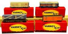 (4) Varney Kit HO Scale Train Cars - Creamer Auction