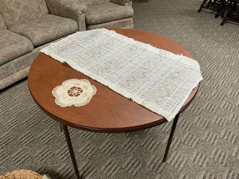 Circle card table - Creamer Auction