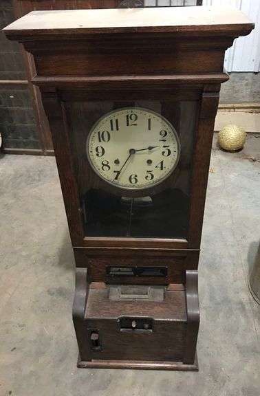 Vintage “Cincinnati Time Recorder Co.” - Time Clock - Creamer Auction