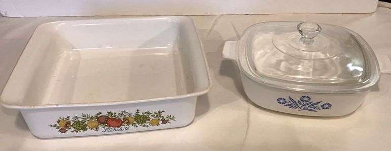 Corning Ware 1 QT. Casserole Pan & Other Square Baking Pan - Creamer ...