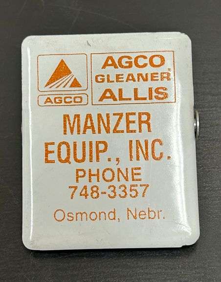 Manzer Equipment - Osmond, NE - Advertised Clip - Orange Lettered ...