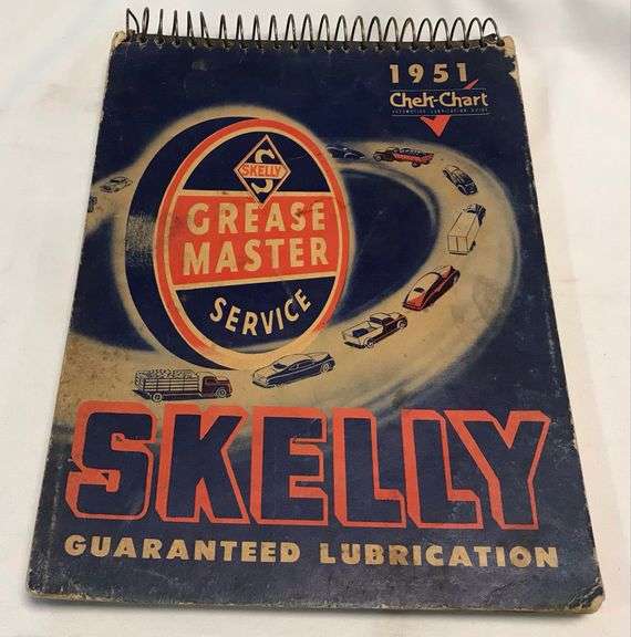 1951 Skelly Chek-Chart Automotive Lubrication Guide - Creamer Auction
