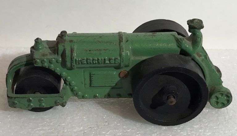 Cast Iron Hercules Steam Roller Tractor - Creamer Auction
