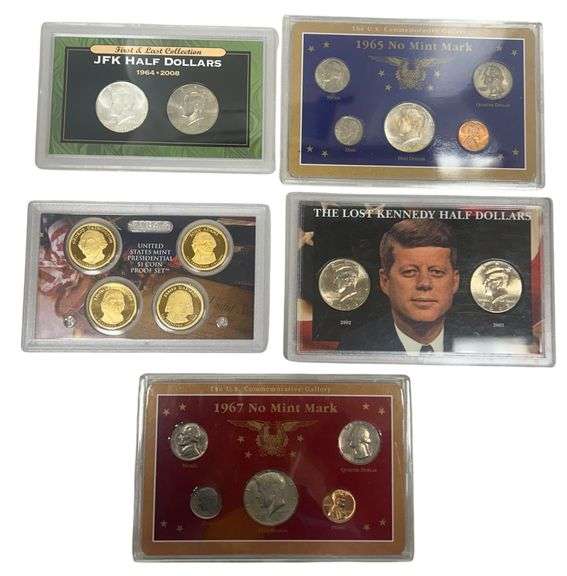Group of (5) Coin Collector Sets - All To Go - Creamer Auction