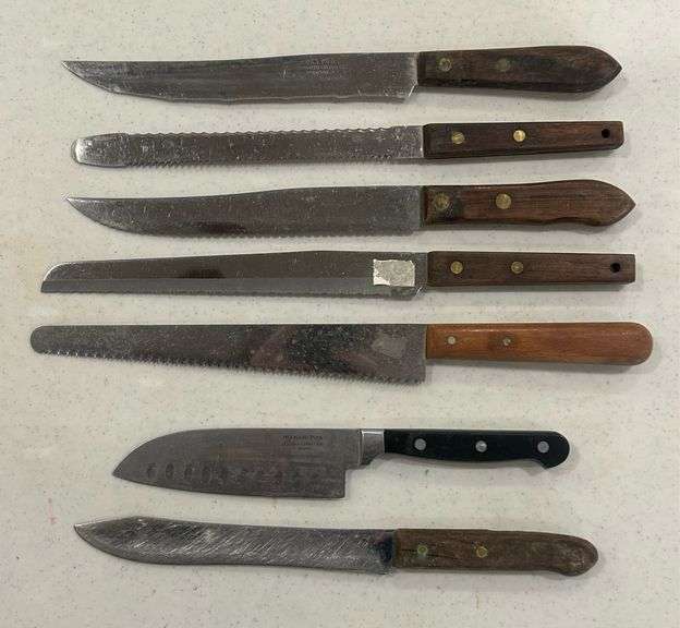 Group of Vintage Kitchen Knives- Various Styles - Creamer Auction