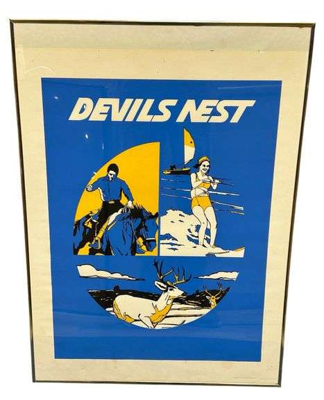 Devils Nest -Advertising Poster - Creamer Auction