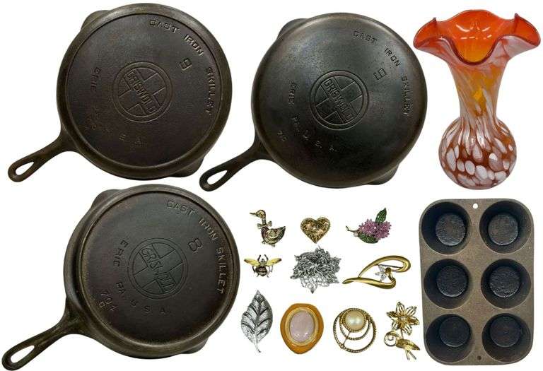 Online Only Auction - Featuring Cast Iron Skillets, Jewelry, and More ...