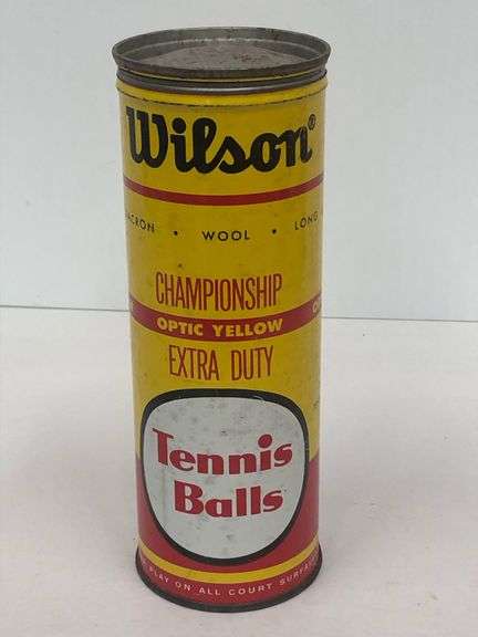 Wilson Tennis Balls w/ Original Tin - Creamer Auction
