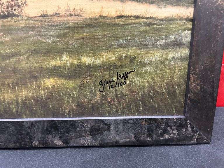 22 x 33 Inch Framed Print By Local Artist Jolene Steffen - Creamer Auction