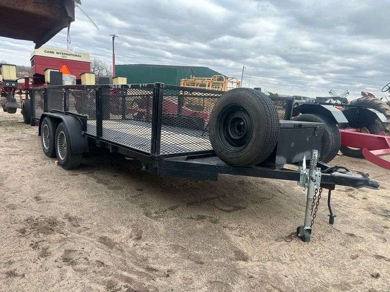 Custom 16x7 Utility Trailer - Creamer Auction