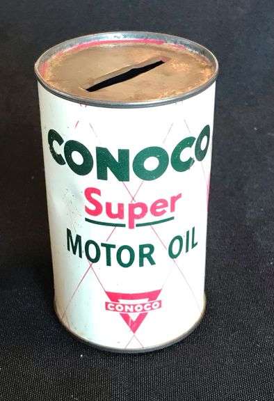 Conoco Super Motor Oil Coin Bank - Creamer Auction