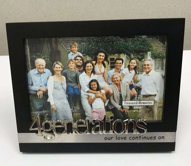 4 x 6 - 4 Generations Photo Frame - Creamer Auction