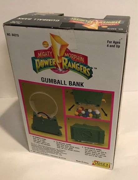 Mighty Morphin Power Rangers Gumball Bank - Creamer Auction