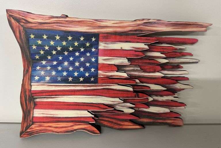 Wooden Flag - Creamer Auction