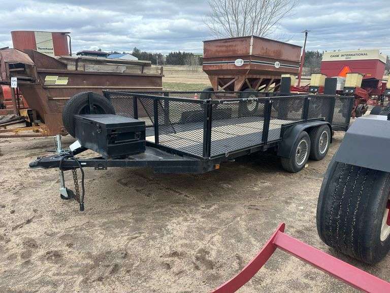 Custom 16x7 Utility Trailer - Creamer Auction