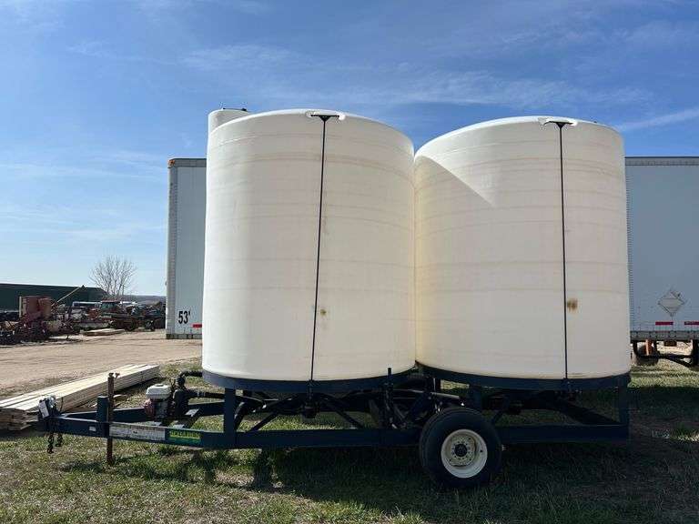 Schaben Double Cone Pop-Up Tanks - Holds 6,000 Gallon - Creamer Auction