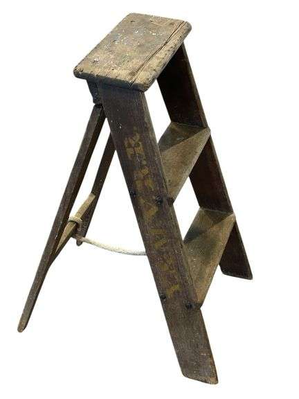 Wooden Railroad Step Ladder - “Yazoo & Mississippi Valley Railroad ...