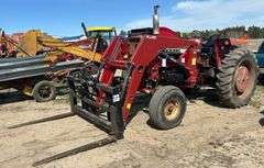 International 656 Tractor w/ Allied 595 Loader - Creamer Auction