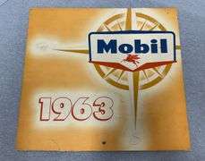 1963 Mobil Calendar - Creamer Auction