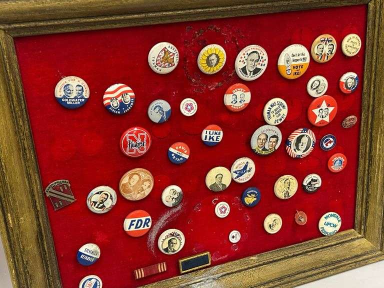 Collection of Vintage Political Buttons - Creamer Auction